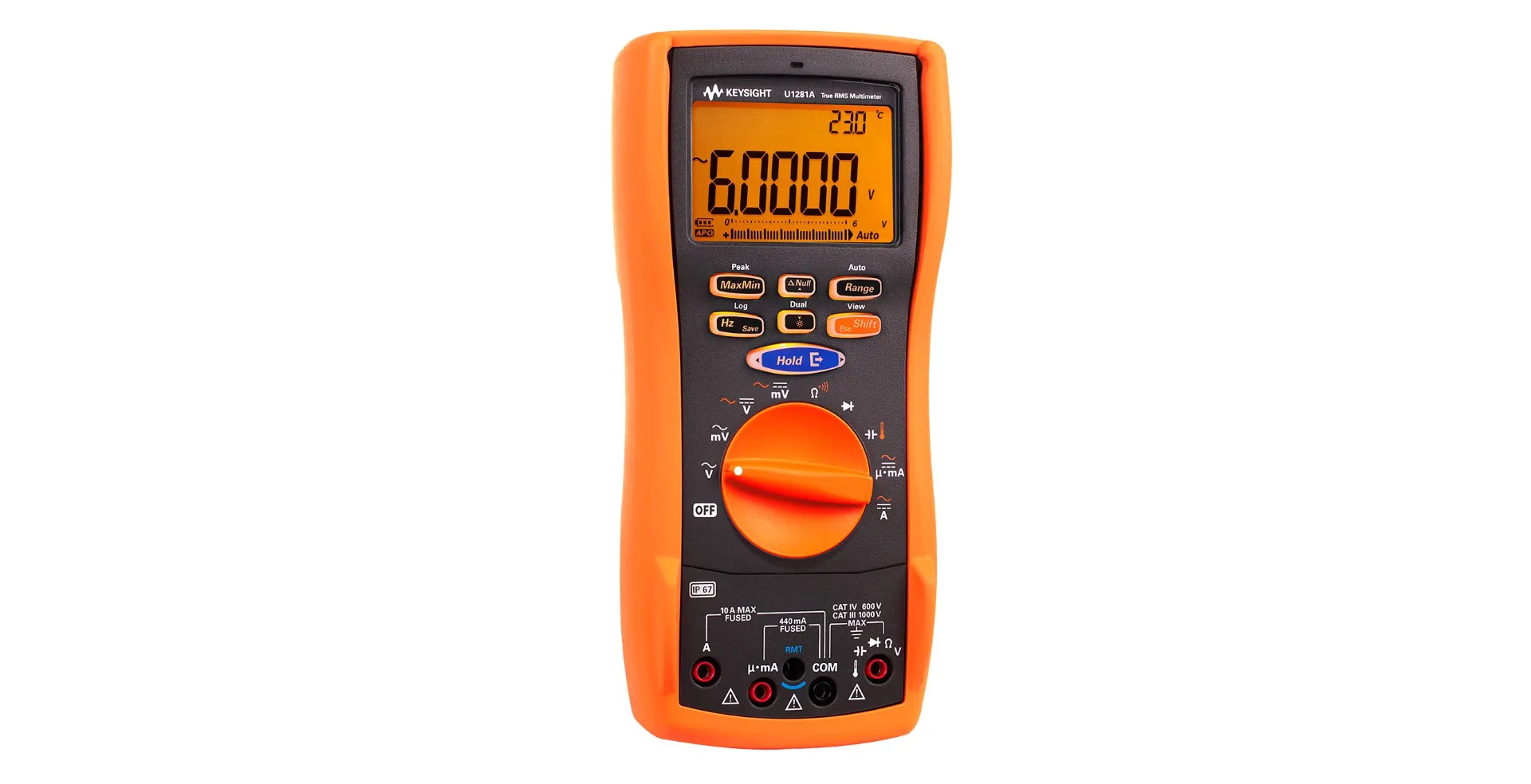 Keysight U1281A Handheld Digital Multimeter, 4 ½ Digit, IP67 | Maybo ...